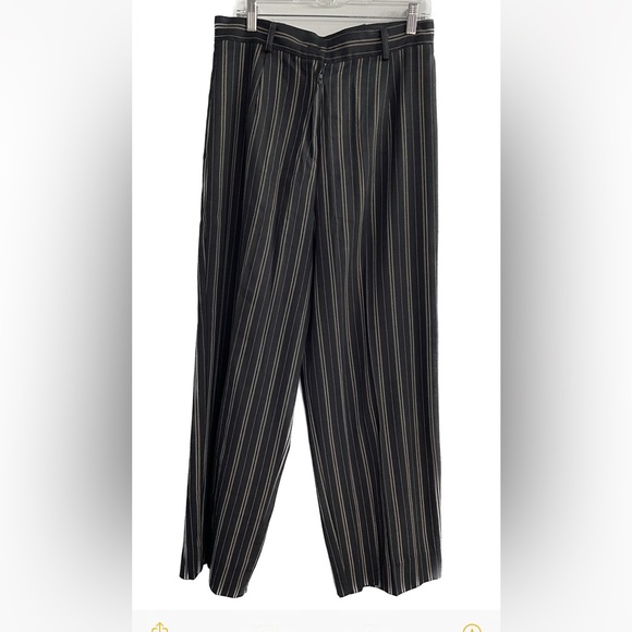 Pants & Jumpsuits | Black Gray Pinstripes Pants Size 13 | Poshmark